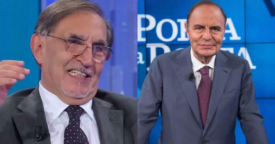 A Cinque Minuti Bruno Vespa intervista La Russa sulle polemiche del 25 ...